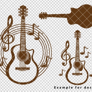 Guitar Music Note Svg, Guitar Svg, Music Svg, Music Note Svg, Musical ...