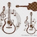 Guitar Music Note Svg, Guitar Svg, Music Svg, Music Note Svg, Musical ...
