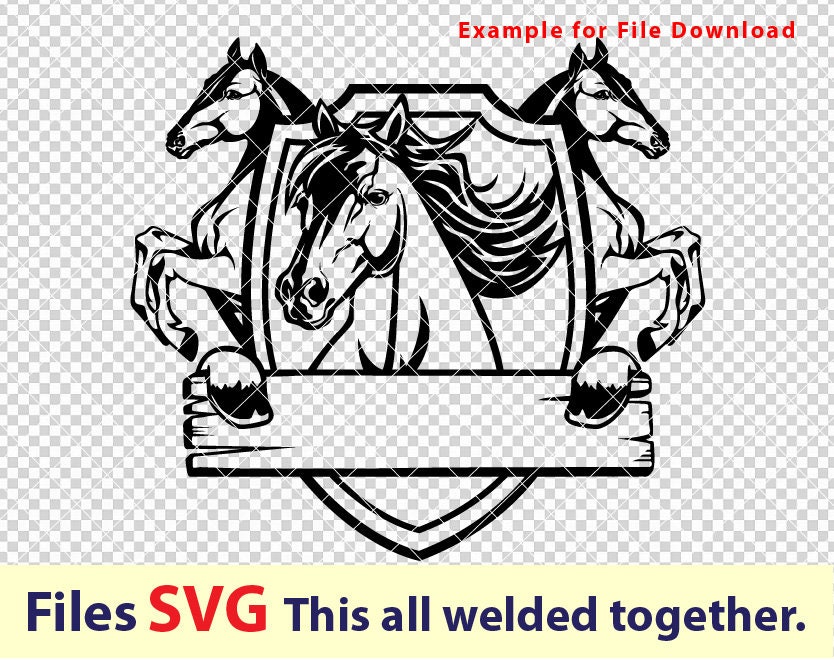Horse Split Frame Svg horse Monogram Svg Horse Svg Bundle - Etsy UK