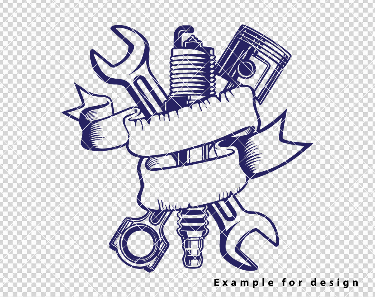 Mechanic Tools Drawing