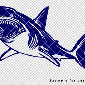 Shark in the Ocean Svg Shark Design Svg Shark Svg Shark - Etsy