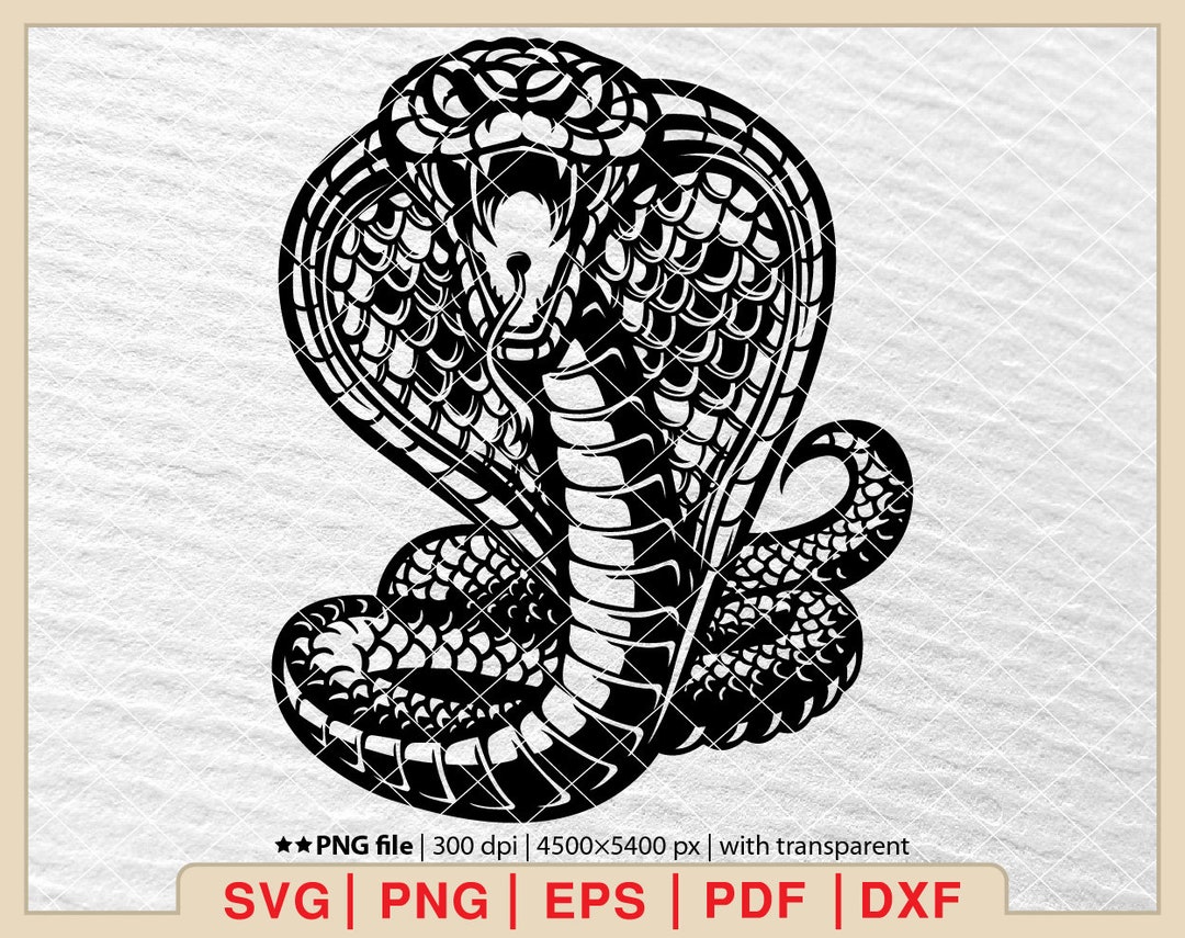 Cobra Snake SVG, Snake Head Svg, Snake Svg, Snake Shirt Svg, King Cobra ...