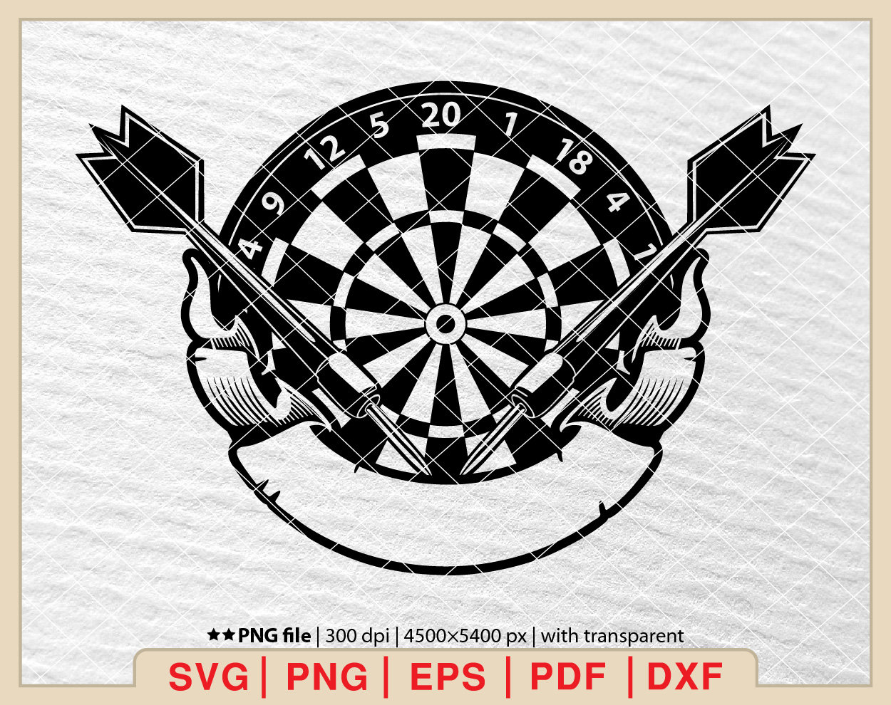 Dart Board Clipart, Game SVG, Darts Logo (digital Files) - Etsy