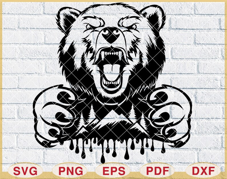 Bear Claw Scratch Svg Bear Head Svg Bear Face Svg Grizzly - Etsy