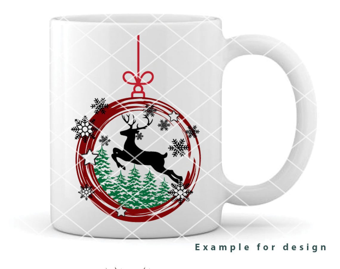 Christmas Scene Svg Winter Scene Svg Deer Scene Svg Santa - Etsy