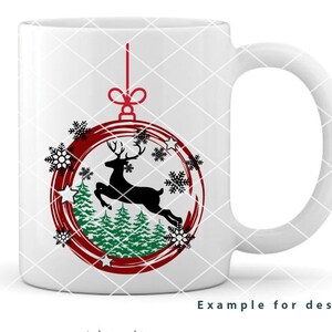 Christmas Scene Svg Winter Scene Svg Deer Scene Svg Santa - Etsy