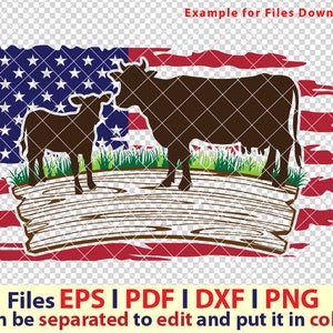 USA Cow Farm Svg Farmer Svg Farm Animal Svg US Cow Svg - Etsy
