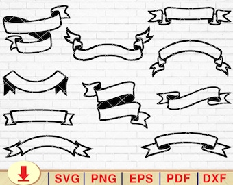 Animal Banner, Cute Animal, Banner Svg Bundle, Ribbon Svg, Label Svg ...