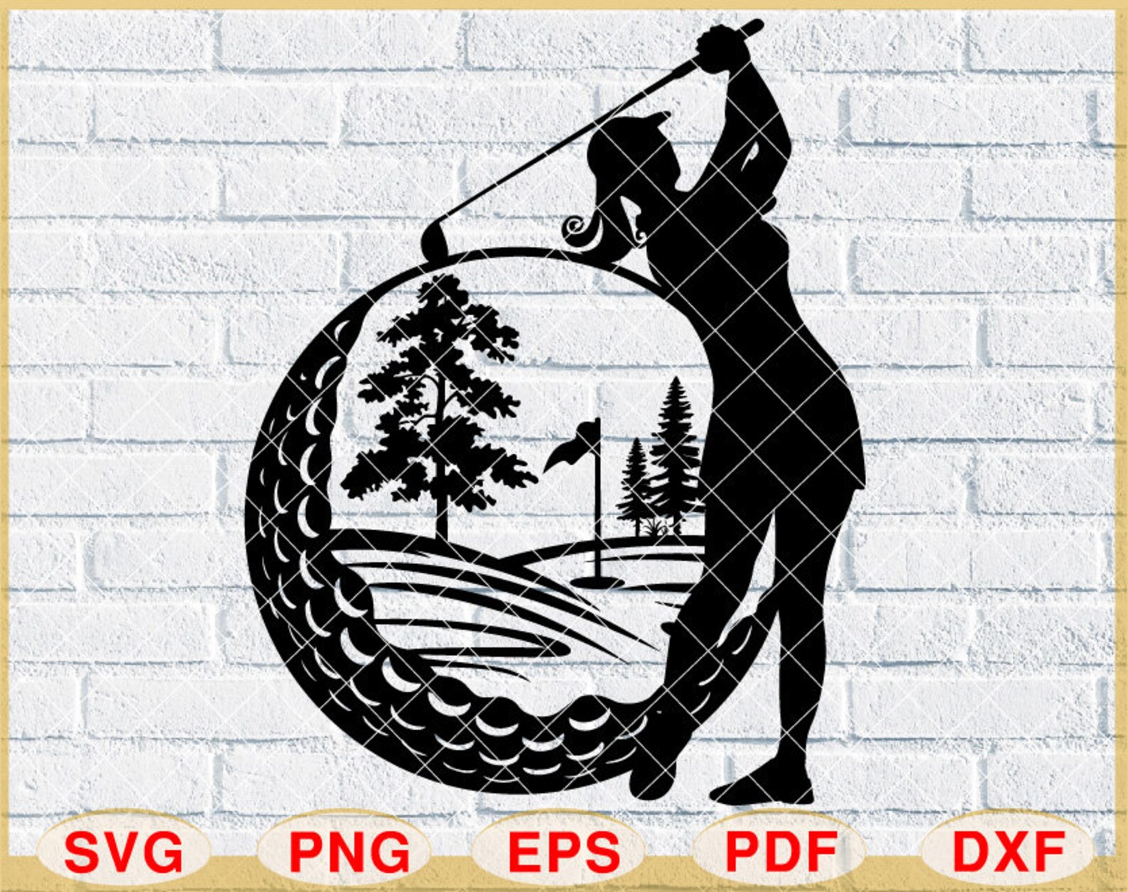 Golfing Svggolfer Svggolfing Designmale Golfer Svggolf - Etsy