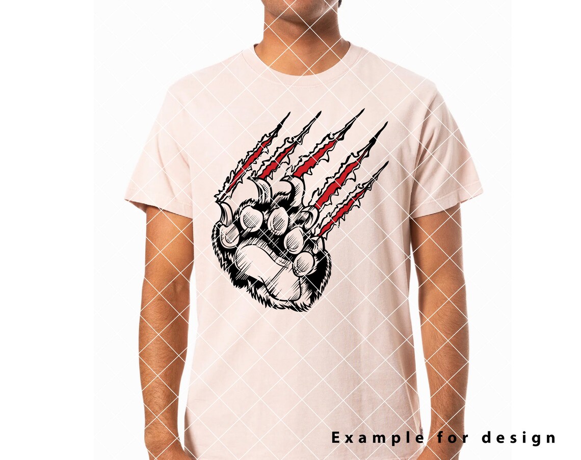 Bear Paw Scratch Claws SVG: Wild Animal Marks (digital Files) - Etsy