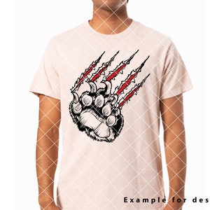 Bear Paw Scratch Svg, Bear Paw Svg, Scratch Claw Svg, Scratches Svg ...