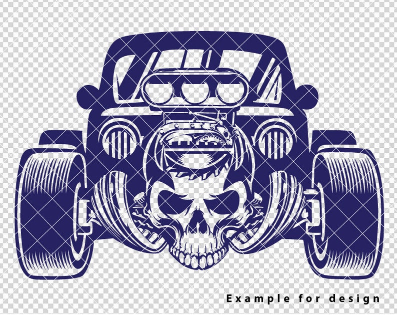 Hot Rod Skull Svgclassic Car Svghot Rod Car Svgvintage Car - Etsy