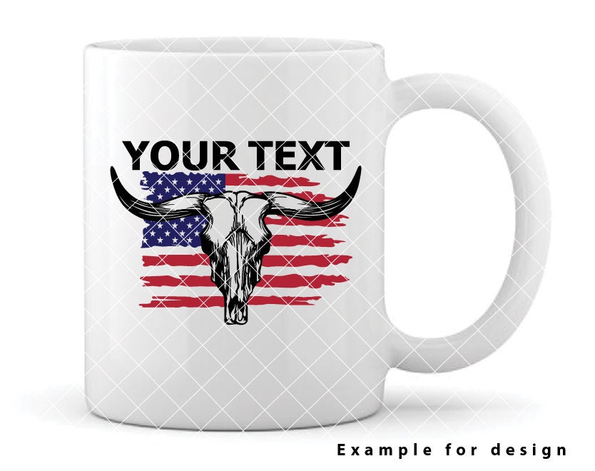 Bull Skull Usa Flag Svg Bull Skull Svg Cow Skull Flag Svg Etsy Hong Kong