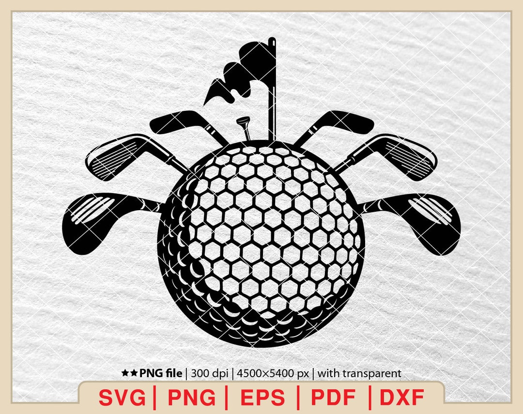 Golf Ball SVG, Golf Svg, Golf Ball Png, Golf Club Svg, Golf Vector ...