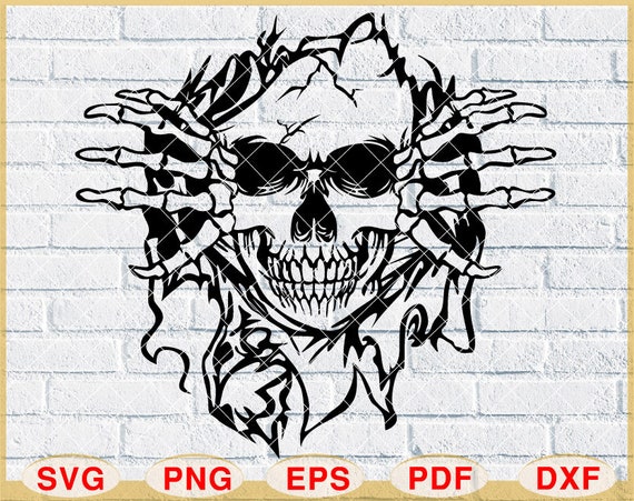 Skull Rip Open Shirt Svg Skeleton Svg Ripped Skull Svg - Etsy Canada