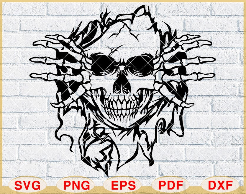 Skull Rip Open Shirt Svg Skeleton Svg Ripped Skull Svg - Etsy Canada