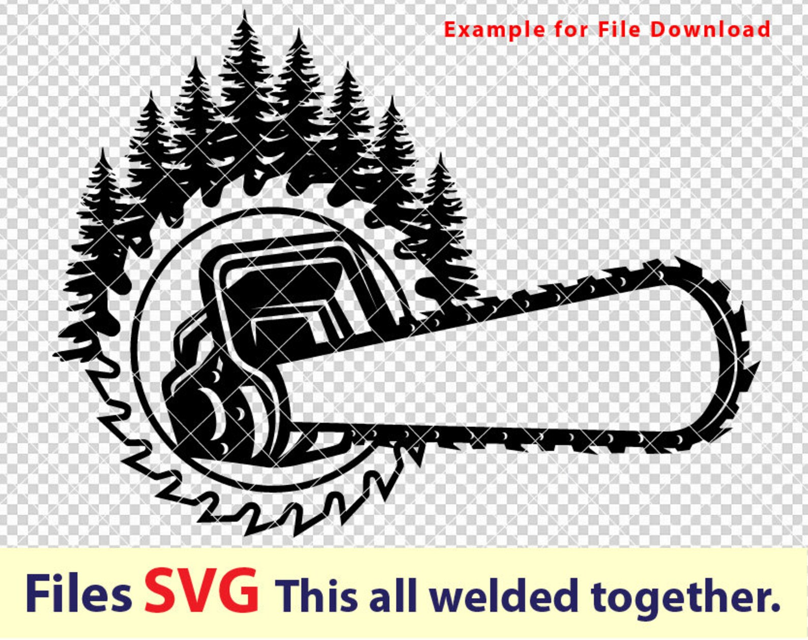 Chainsaw Scene Svg Chainsaw Svg Chainsaw Lumberjack Scene - Etsy