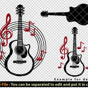 Guitar Music Note Svg Guitar Svg Music Svg Music Note Svg - Etsy