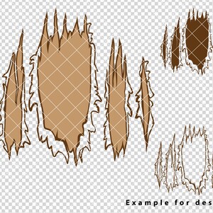 Ripped Svg, Scratch Svg, Claw Svg, Claw Marks Svg, Claw Scratches Svg ...