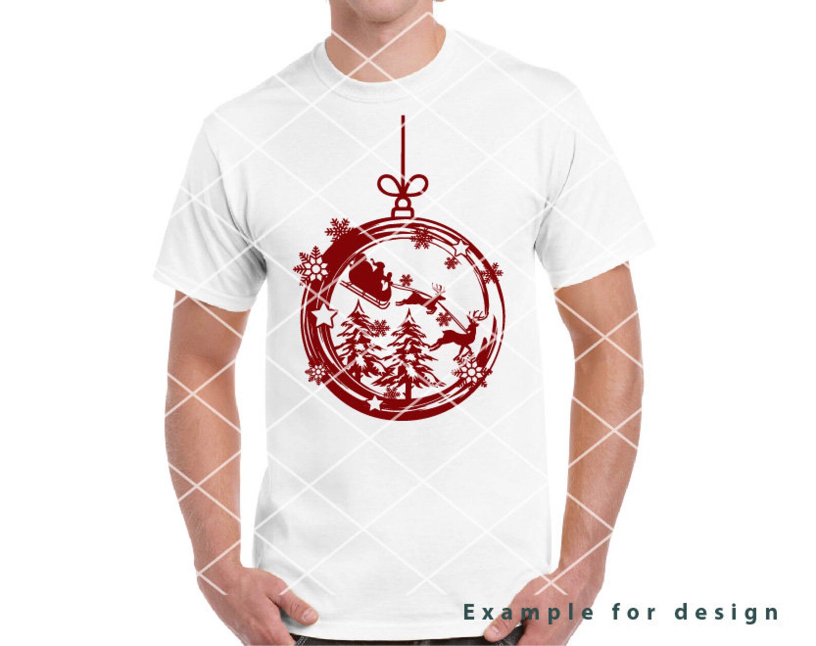 Christmas Scene Svg Winter Scene Svg Deer Scene Svg Santa - Etsy