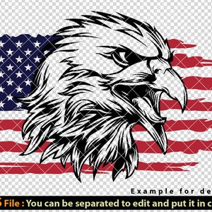Eagle Through Flag Svg Eagle Flag Svg Eagle USA Svg - Etsy