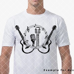 Guitar Music Note Svg Rock Music Svg Music Note Svg Rock - Etsy