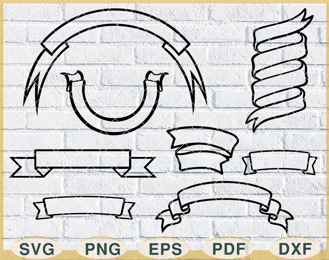 Banner Svg Bundle Ribbon Svg Label Svg Banner Ribbon Svg - Etsy