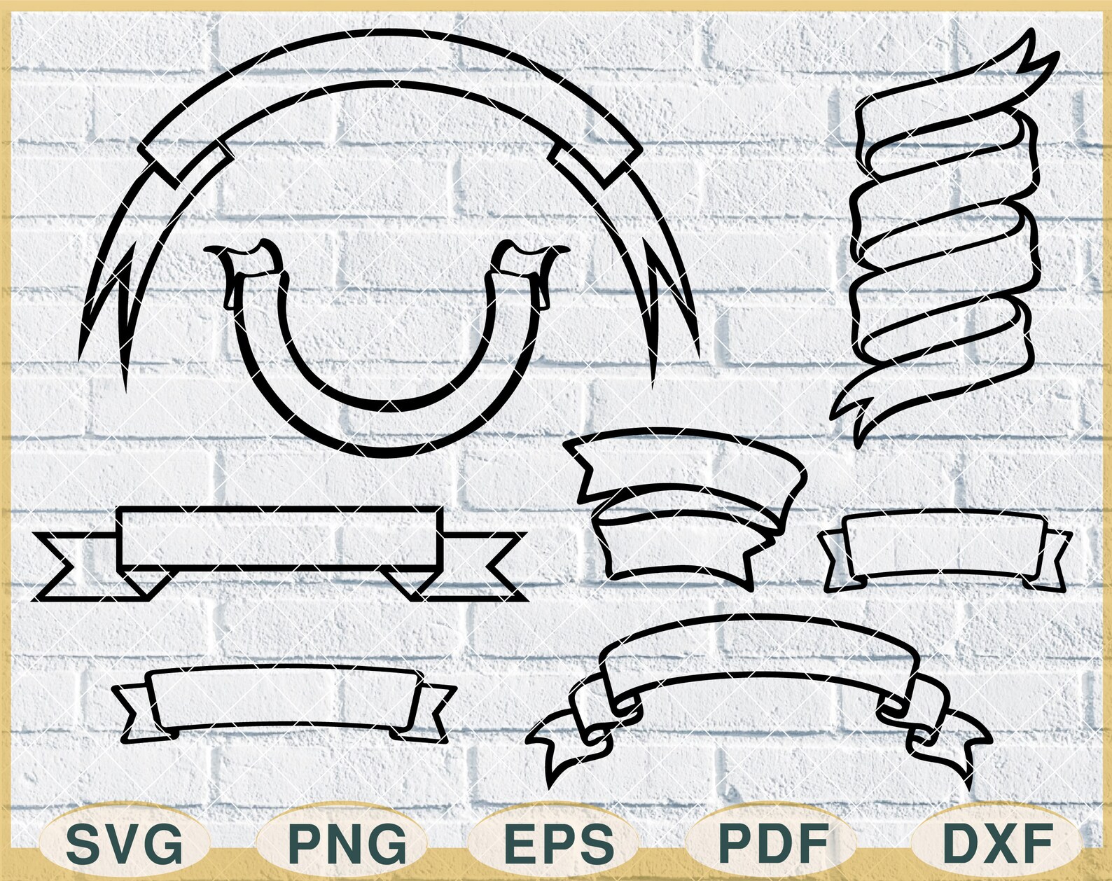 Banner Svg Bundle Ribbon Svg Label Svg Banner Ribbon Svg - Etsy