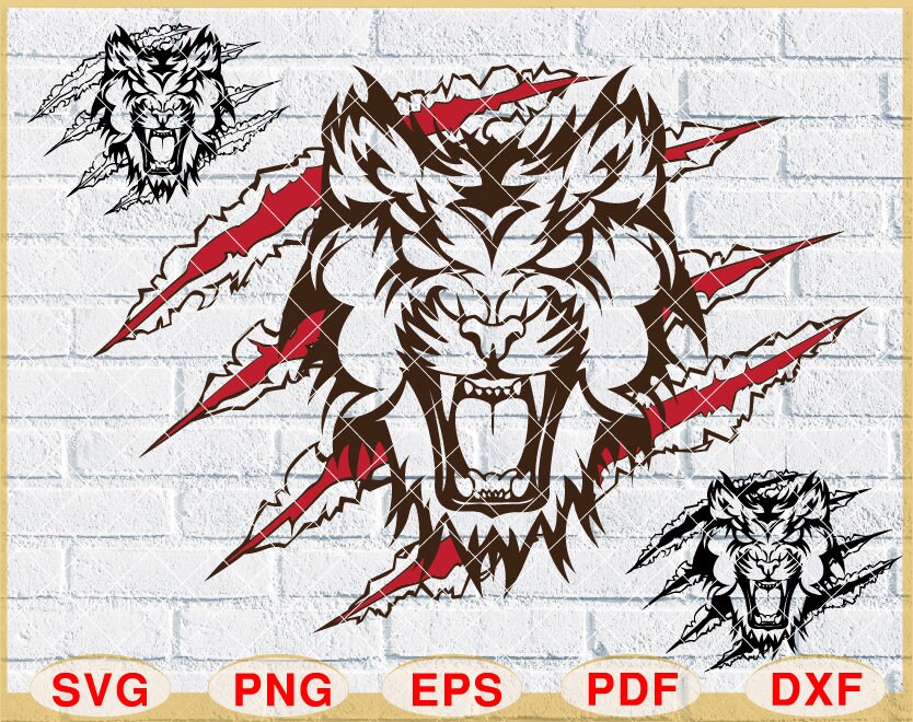 Wolf Claws Scratch Svg Howling Wolf Svg Wolf Head Svg - Etsy