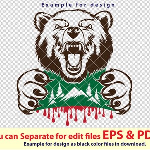 Bear Claw Scratch Svg Bear Head Svg Bear Face Svg Grizzly - Etsy