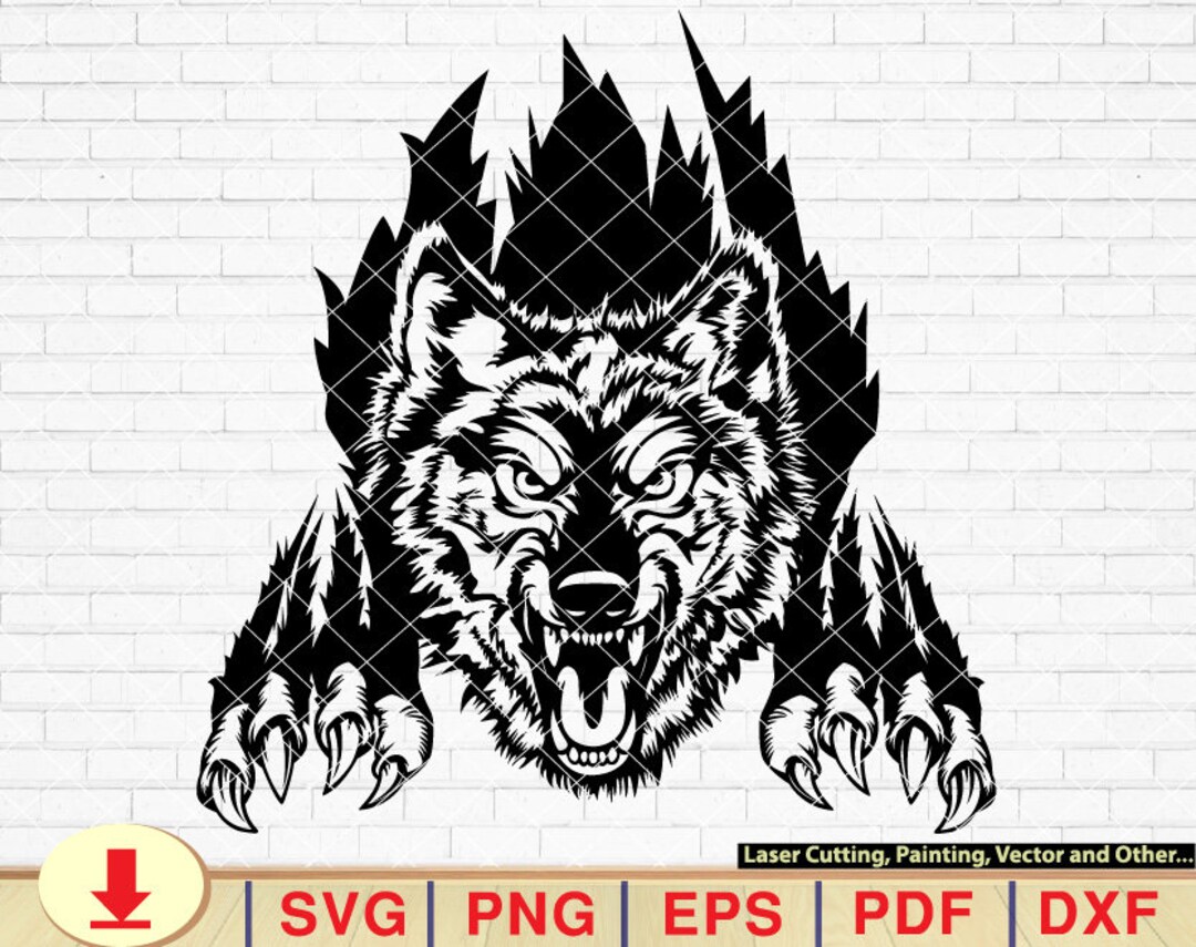 Wolf Claws Scratch SVG Wolf SVG Wolf Claw Mark Svg Wild - Etsy