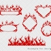 Fire Flames SVG Bundle: Burning Designs (digital Download) - Etsy