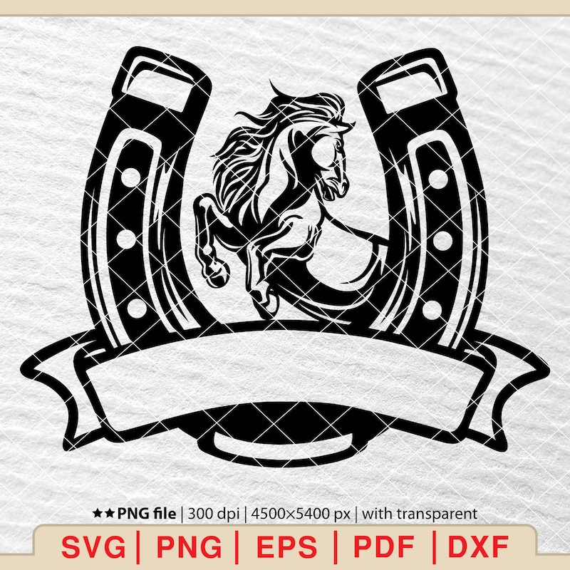 Horseshoe Svg - Etsy