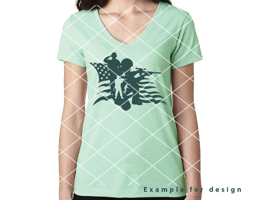 US Soldier Scene Svg Us Soldier Svg American Troops Svg | Etsy