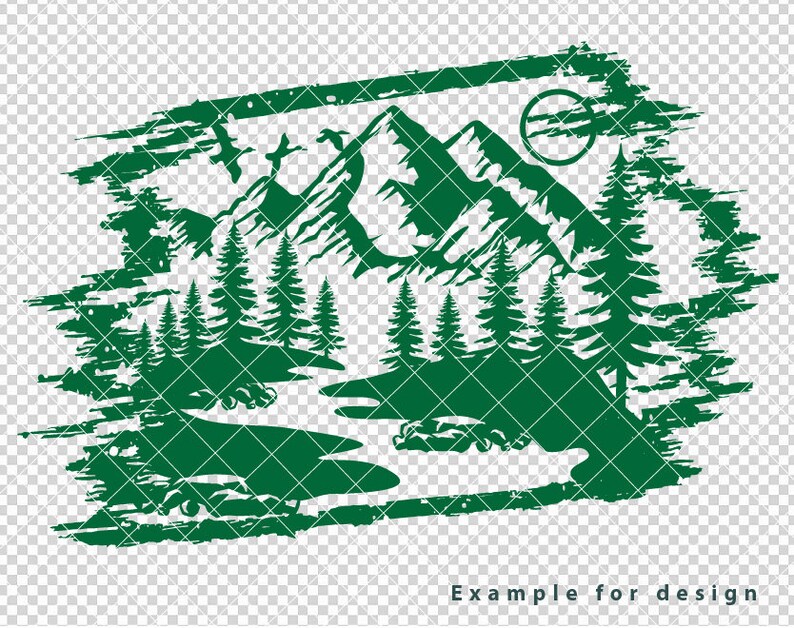 River Scene Svg River Svg Nature Scene Svg Lake Scene Svg - Etsy