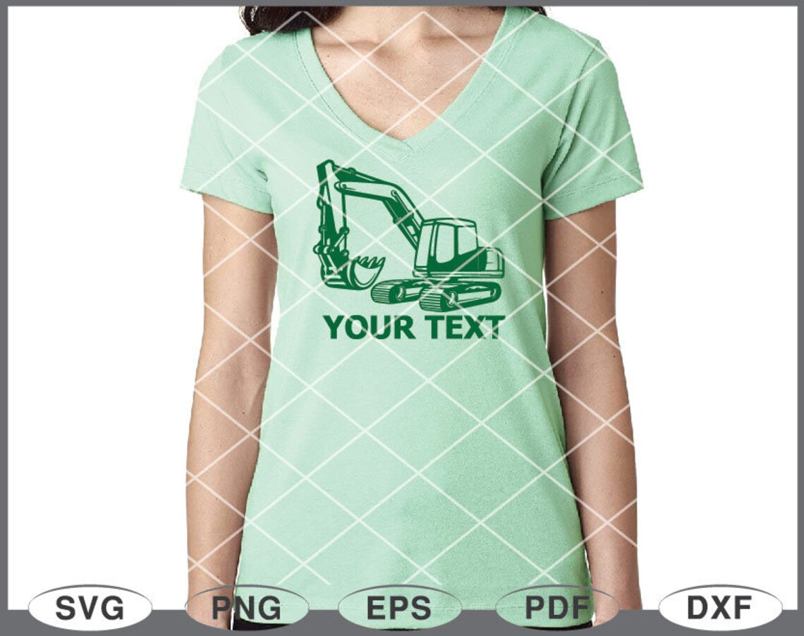 Excavator Svgexcavator Clipartexcavator Cutfileexcavator | Etsy