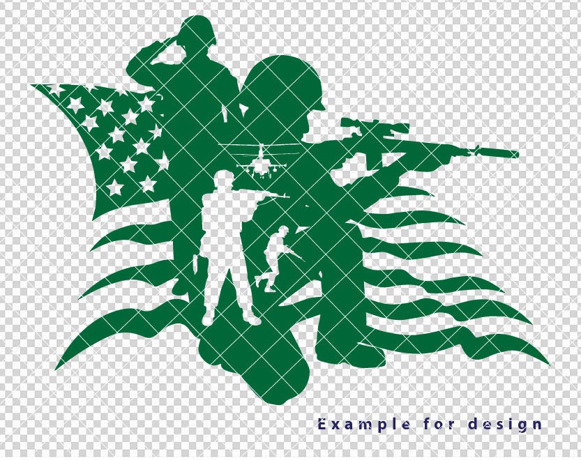 US Soldier Scene Svg Us Soldier Svg American Troops Svg | Etsy