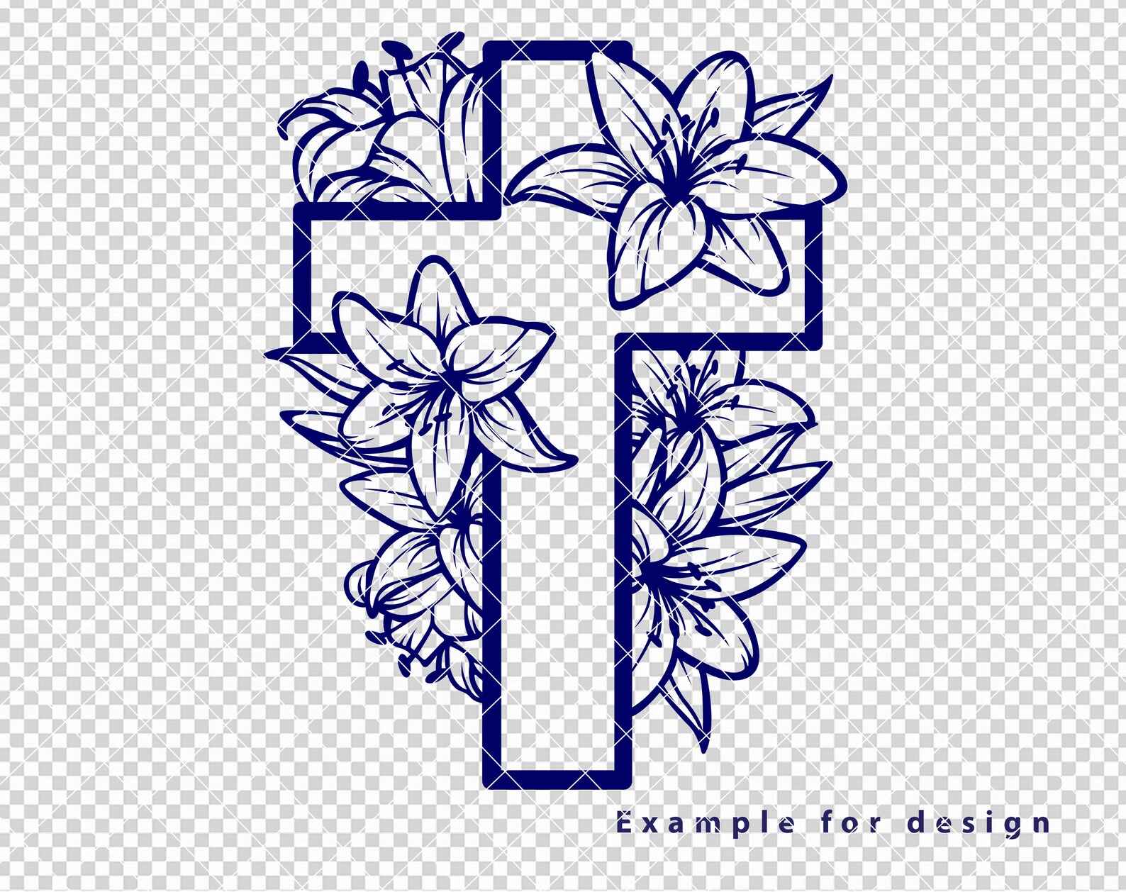 Floral Cross Svg Cross and Flowers Svg Floral Svg Christian - Etsy Canada