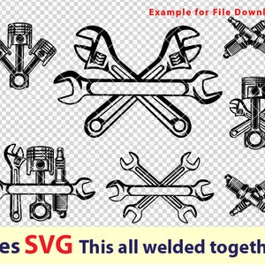 Repair Tools Svgwrench Svgmechanic Logohandyman Logorepair - Etsy