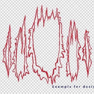 Ripped Svg Scratch Svg Claw Svg Claw Marks Svg Claw - Etsy