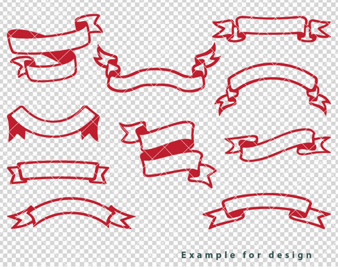 Banner Svg Bundle Banner Ribbon Svg Ribbon Svg Label Svg - Etsy
