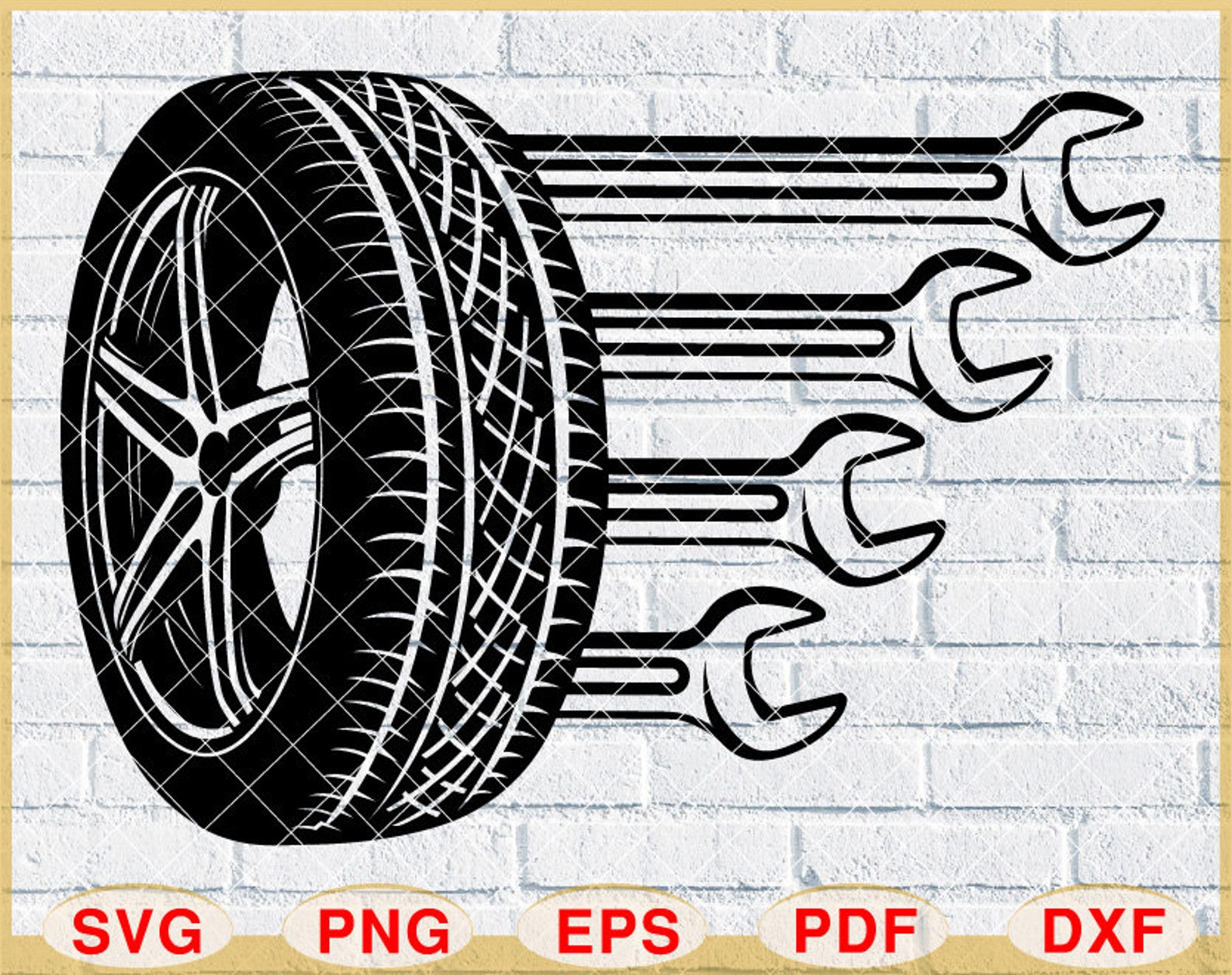 Wheel Svg Wrench Svg Repair Tool Svg Tools Svg Mechanic - Etsy