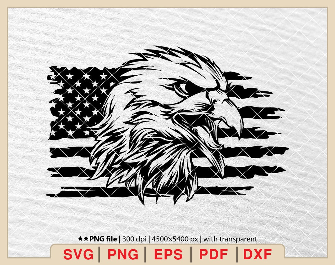 Eagle Through Flag Svg, Eagle Flag Svg, Eagle USA Svg, American Eagle ...
