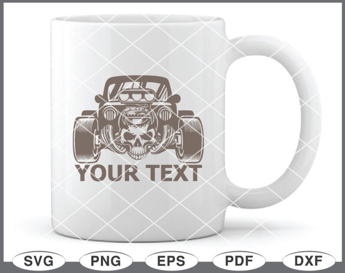 Hot Rod Skull Svgclassic Car Svghot Rod Car Svgvintage Car | Etsy