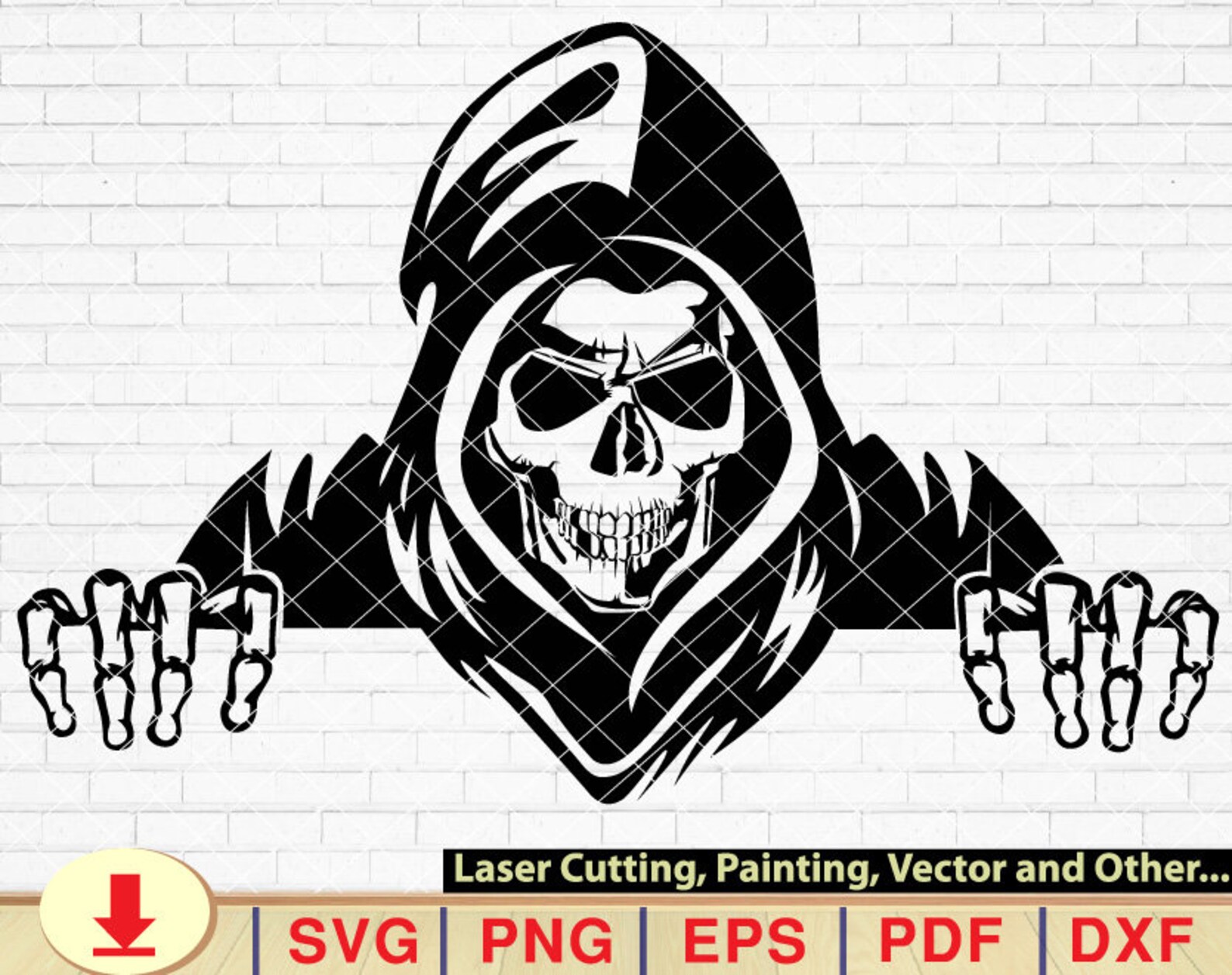 Skull Monogram Frame Svg Skull Svg Halloween Frame Svg - Etsy