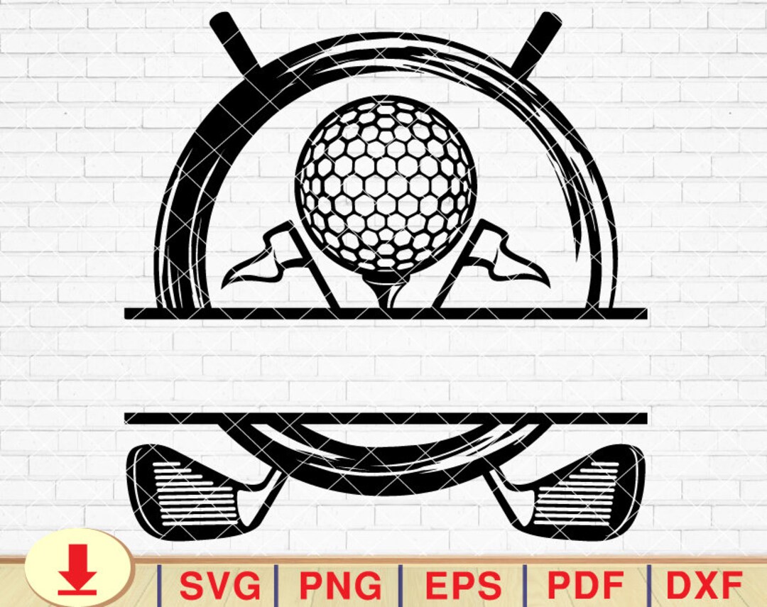 Golf Svg Golf Name Frame Svg Golf Ball Svg Golf Clipart - Etsy