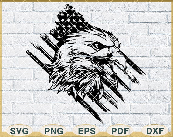 Eagle Through Flag Svg Eagle Flag Svg Eagle USA Svg - Etsy