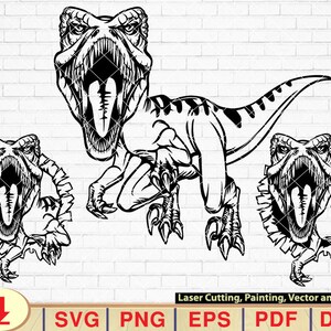 T Rex Scratch Svg Trex Svg Dinosaur Svg Distressed Trex - Etsy Australia