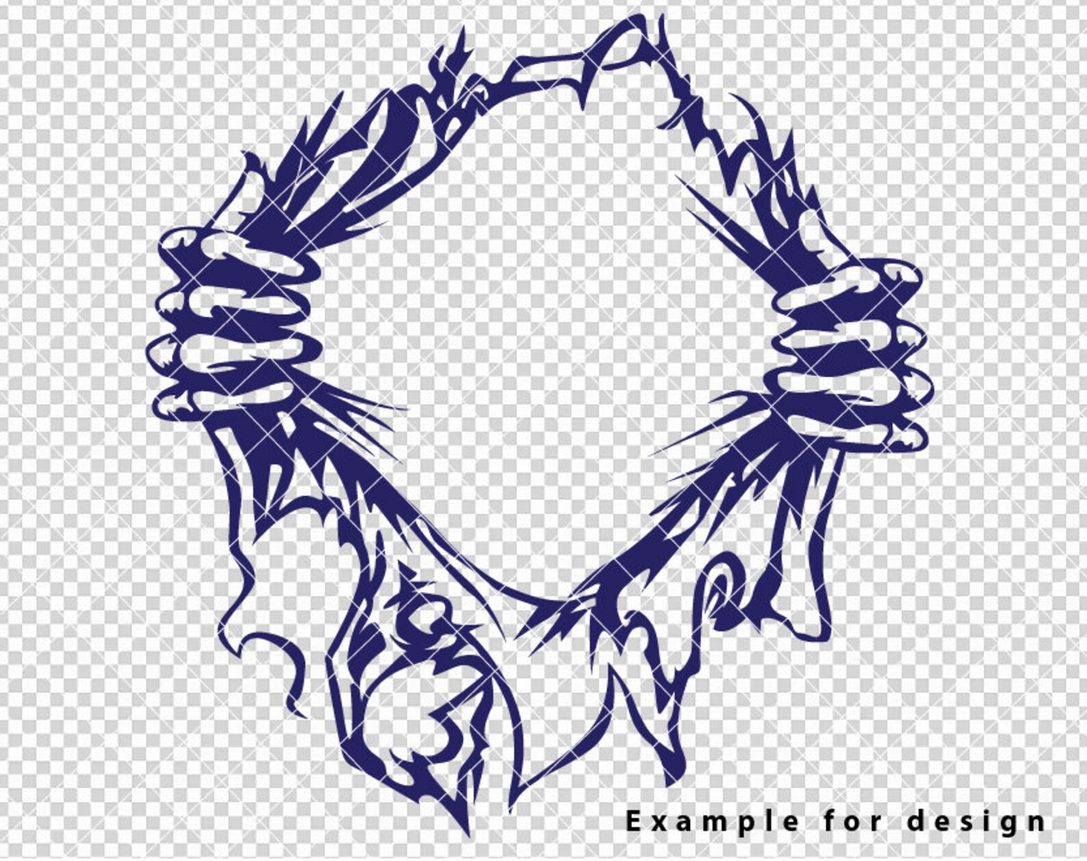 Ripped Svgtear Away Svgripped Open Shirt Svgzombie Hand - Etsy