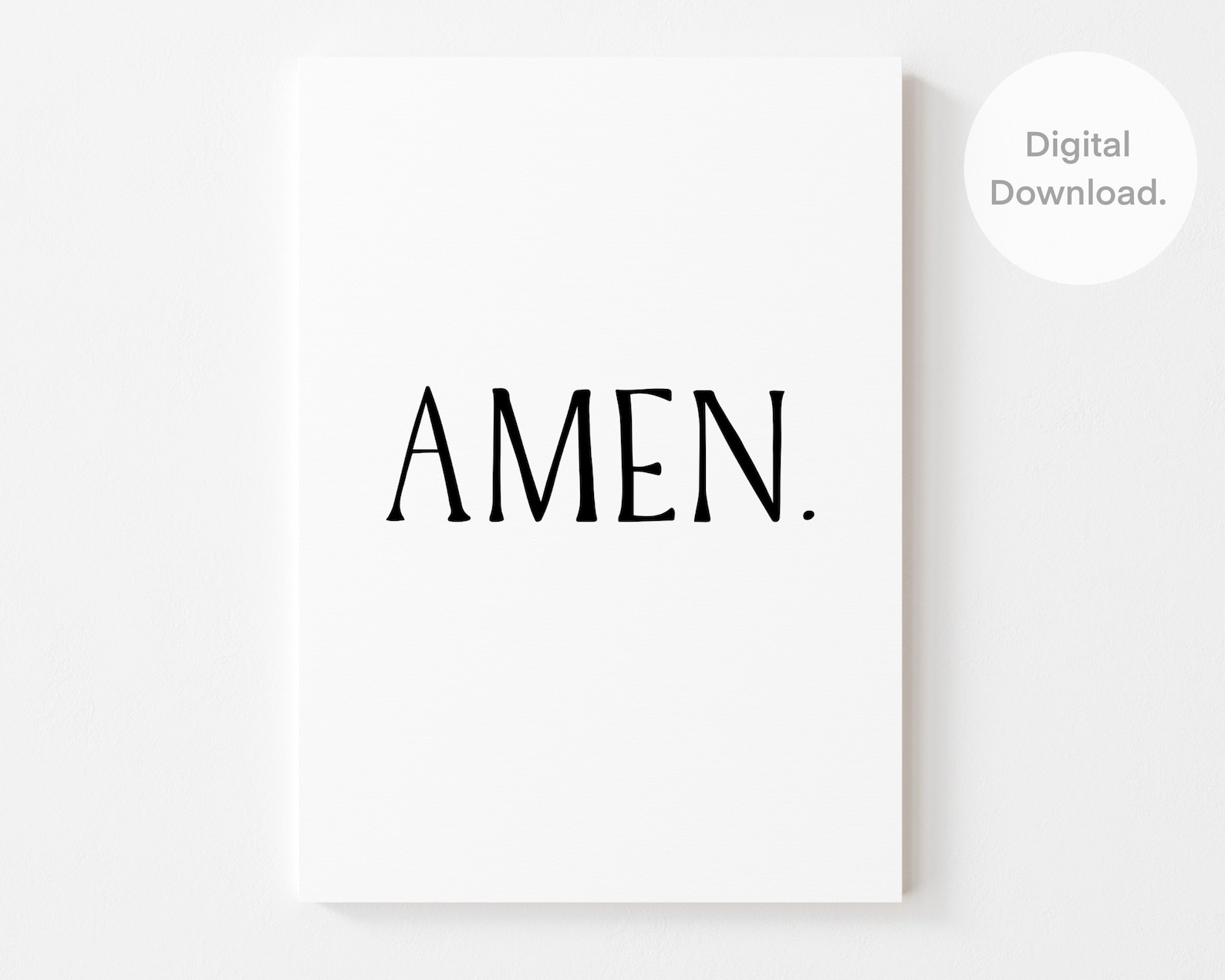 Amen Printables Amen Designs Amen Sign Christian Printable | Etsy